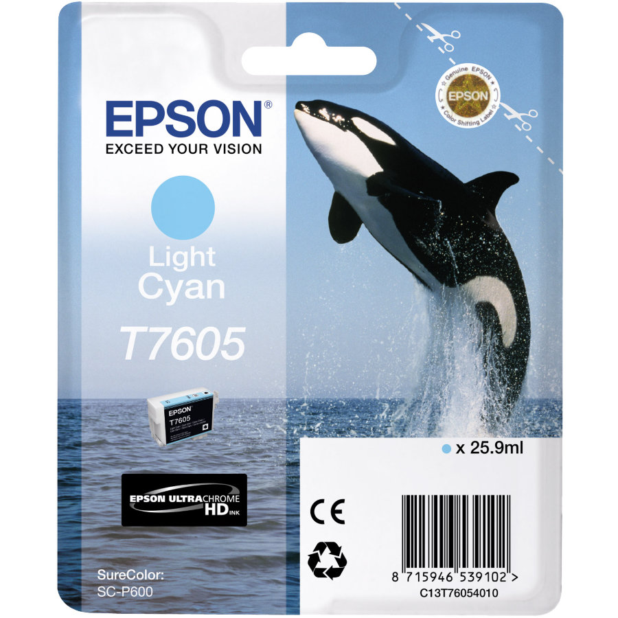 EPSON SC-P600 LIGHT CYAN INK CARTRIDGE - T7605 :: أحبار :: طباعة